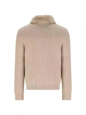 MOORER Campiglio-cab Suede-panelled Bomber Jacket