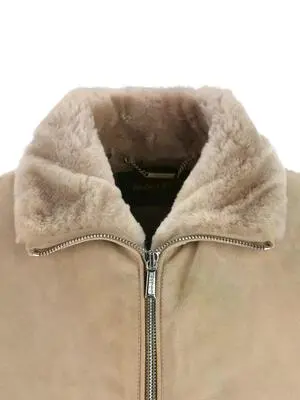MOORER Campiglio-cab Suede-panelled Bomber Jacket