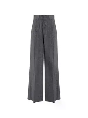 SA SU PHI Pleated Wide-leg Trousers - Grey