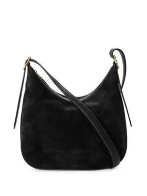 Shinola Medium Bixby Suede Crossbody Bag - Black