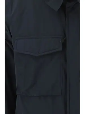 Aspesi Flap-pocketed Hooded Military Jacket