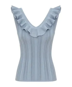 Zimmermann Ruffled Tank Top