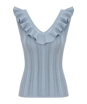 Zimmermann Ruffled Tank Top