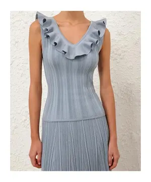 Zimmermann Ruffled Tank Top