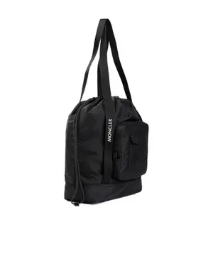 Moncler Logo Patch Zip-up Shoulder Bag
