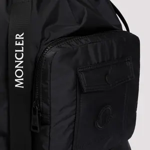 Moncler Logo Patch Zip-up Shoulder Bag