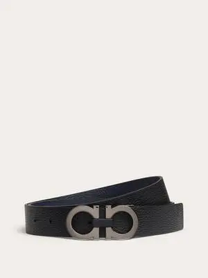 FERRAGAMO Gancini Reversible And Adjustable Belt - Blue