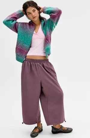 IETS FRANS Spacedye Stripe Zip Cardigan