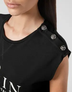 Philipp Plein T-shirt Round Neck Ss Iconic Plein