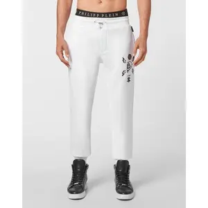 Philipp Plein Jogging Trousers Hexagon - White