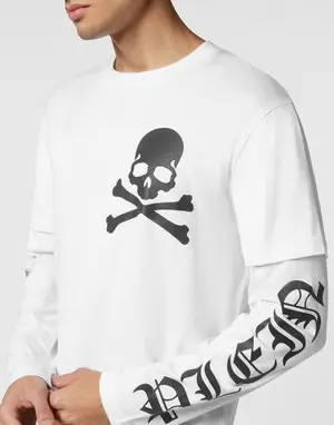 Philipp Plein T-shirt Round Neck Double Sleeve Gothic Plein