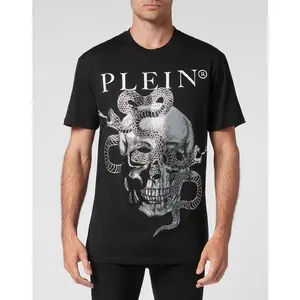 Philipp Plein T-shirt Round Neck Ss Snake - Black