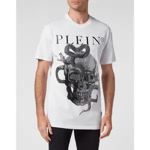 Philipp Plein T-shirt Round Neck Ss Snake - White