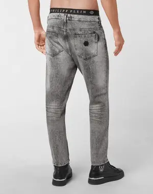 Philipp Plein Jeans Carrot Fit Iconic Plein - Graypowder