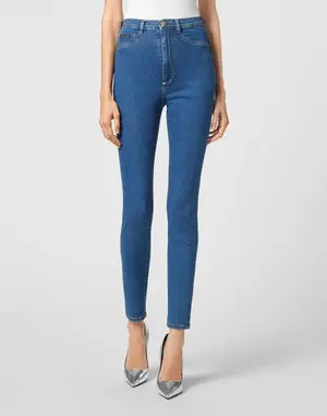 Philipp Plein Denim Super High Waist Jegging Iconic Plein - Quietmedium