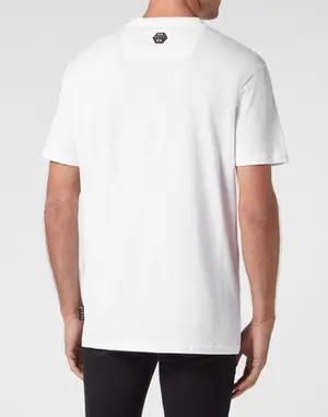 Philipp Plein T-shirt Round Neck Ss Hawaii - White