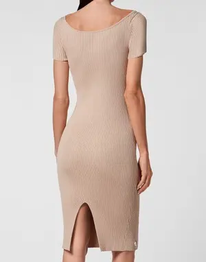 Philipp Plein Knit Midi Dress
