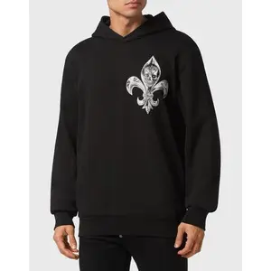 Philipp Plein Hooded Sweatshirt Chrome - Black/silver