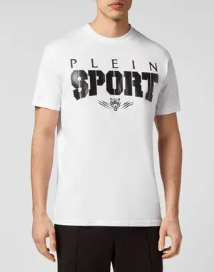 PLEIN SPORT T-shirt Round Neck Ss - White/black