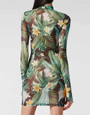 Philipp Plein Mini Dress Hawaii