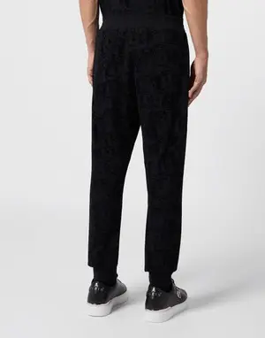 Philipp Plein Jogging Pants All-over Dollar Skull