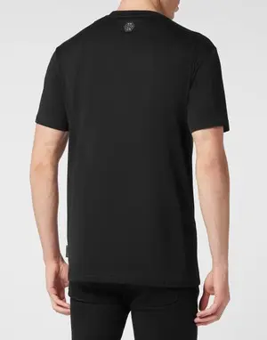 Philipp Plein T-shirt Round Neck Ss Teddy Glass