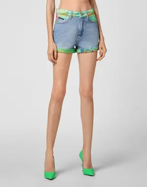 Philipp Plein Denim Shorts New Baroque