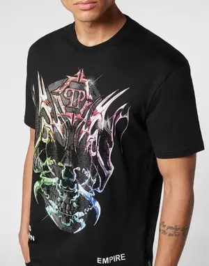 Philipp Plein T-shirt Round Neck Chrome