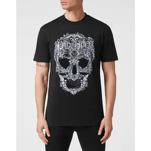 Philipp Plein T-shirt Round Neck Ss Baroque Skull