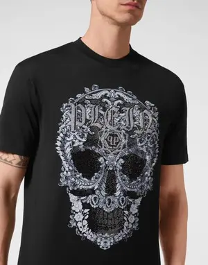 Philipp Plein T-shirt Round Neck Ss Baroque Skull