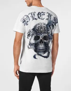 Philipp Plein T-shirt Round Neck Ss Skull