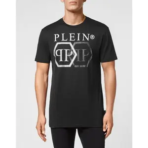 Philipp Plein T-shirt Round Neck Ss Stones Hexagon
