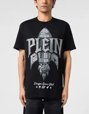 Philipp Plein Round Neck T-shirt Rocket Stones - Black