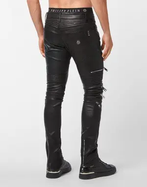 Philipp Plein Leather Trousers