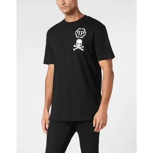 Philipp Plein T-shirt V-neck Ss Skull&amp;bones - Black