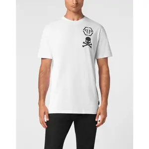 Philipp Plein T-shirt V-neck Ss Skull&amp;bones - White
