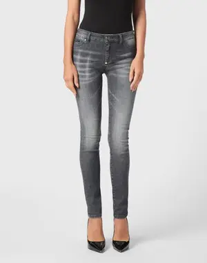 Philipp Plein Denim Jeggings - Greystone