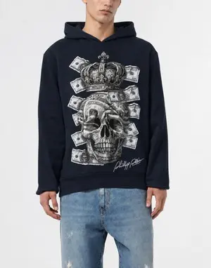 Philipp Plein Embellished Sweatshirts Hoodies For Men