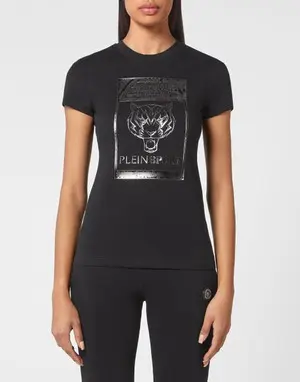 PLEIN SPORT T-shirt Round Neck Tiger - Black