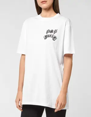 Philipp Plein T-shirt Round Neck Gothic Plein