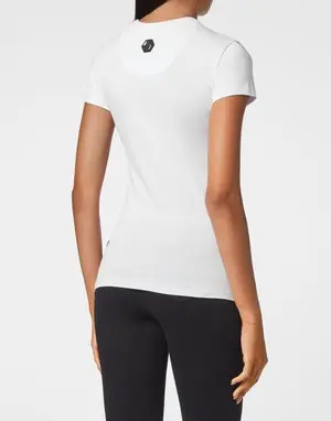 Philipp Plein T-shirt Round Neck Ss Sexy Pure Fit With Crystals