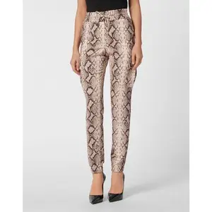 Philipp Plein Satin Cargo Trousers Pitone - Beige
