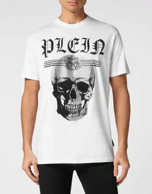 Philipp Plein T-shirt Round Neck Ss Tattoo - White