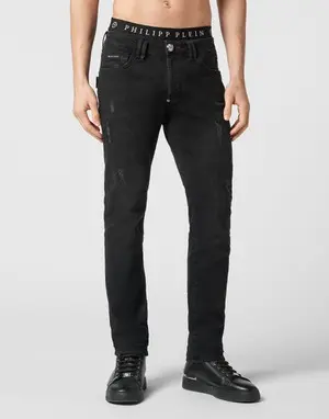 Philipp Plein Jeans Straight Cut - Darkside
