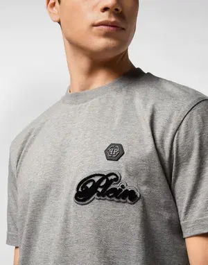 Philipp Plein Round Neck T-shirt Basic Signature - Grey