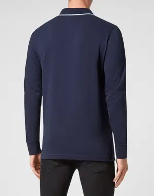 Philipp Plein Polo Shirt Ls - Navy