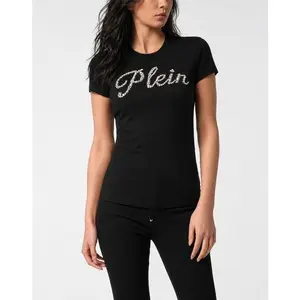 Philipp Plein Sexy Pure Fit T-shirt Signature Crystal - Black
