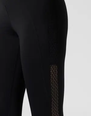 PLEIN SPORT Leggings With Mesh Inserts Ps