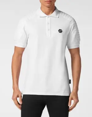 Philipp Plein Piquet Polo Shirt Ss - White
