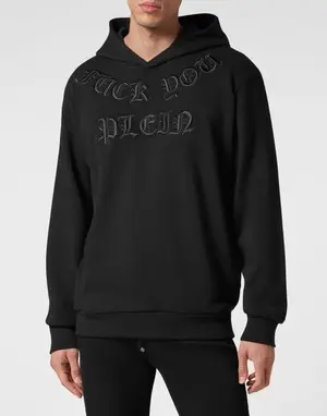 Philipp Plein Hooded Sweatshirt Gothic Plein - Black